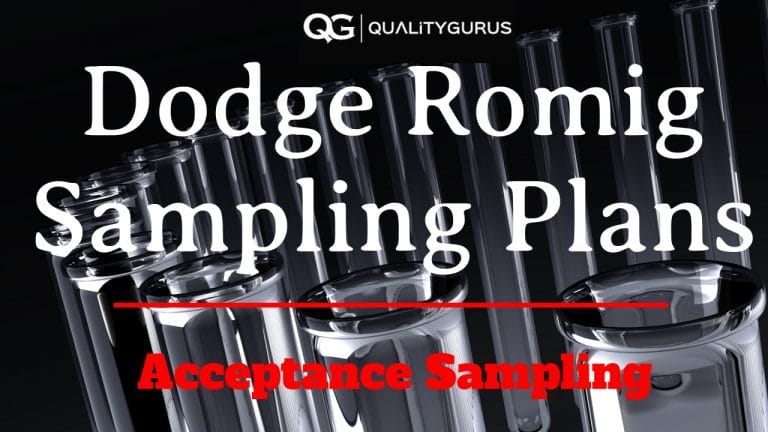 Dodge Romig Sampling Plans | Quality Gurus