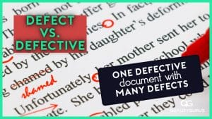 Defect vs. Defective | Quality Gurus