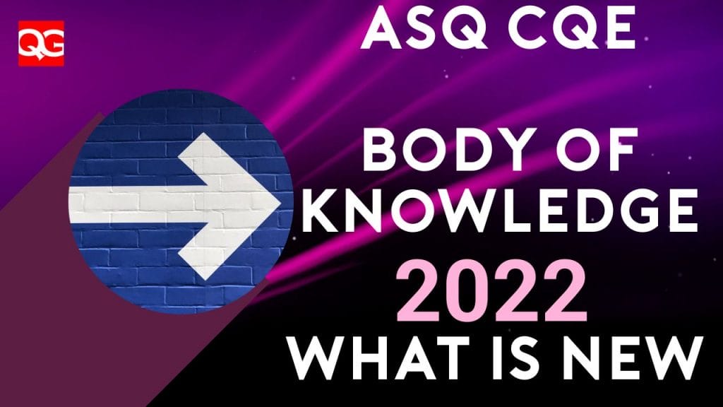ASQ® CQE Body of Knowledge 2022 – What is New? | Quality Gurus
