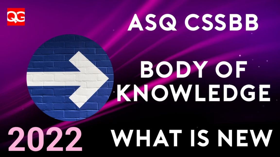 ASQ® CSSBB Body of Knowledge 2022 – What is New? | Quality Gurus