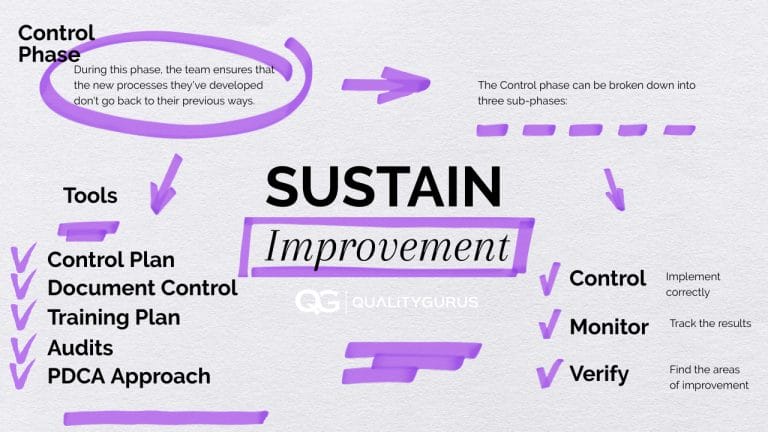 Sustain Improvements in DMAIC Control Phase | Quality Gurus