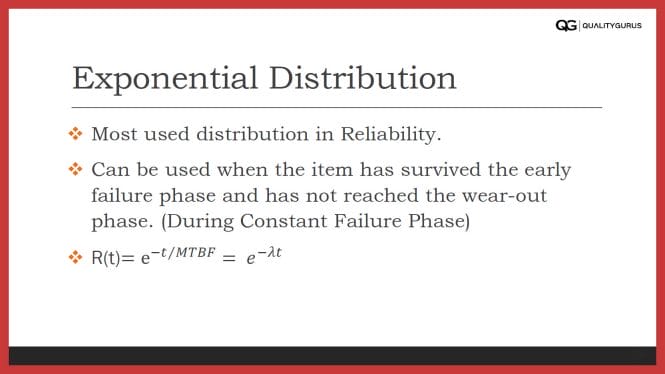 Exponential Distribution Quality Gurus