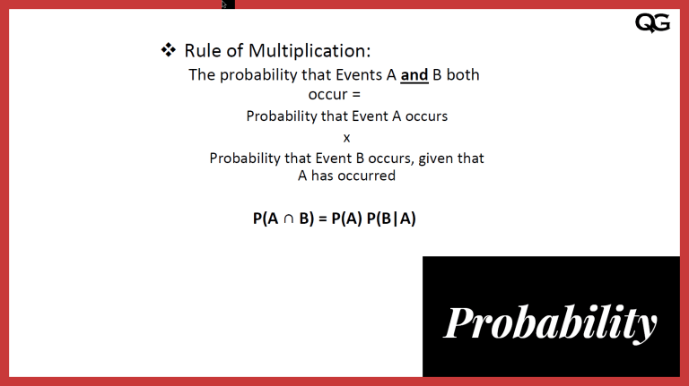 Probability: Rule of Addition and Multiplication | Quality Gurus