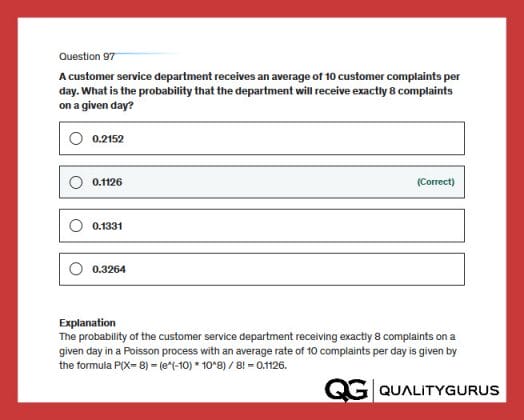 Lean Six Sigma Green Belt Practice Exam | Quality Gurus