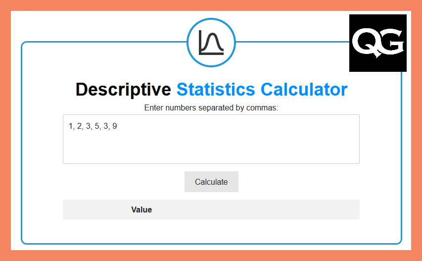 Descriptive Statistics Calculator | Quality Gurus Descriptive Statistics Calculator | Quality Gurus