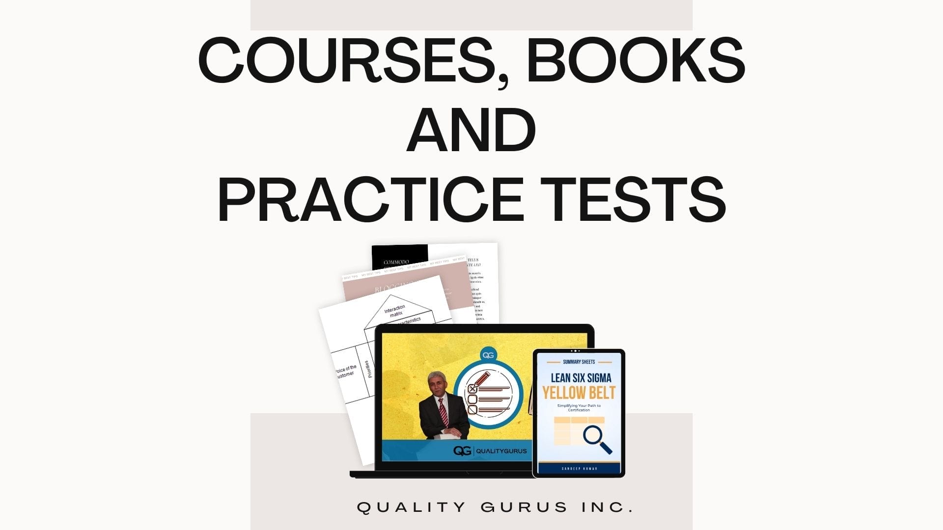 Courses, Books and Practice Tests | Quality Gurus