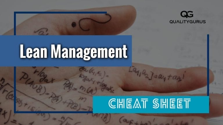 Lean Management Cheatsheet | Quality Gurus
