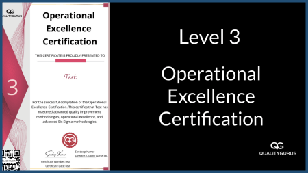 Operational Excellence Leadership Certification - Level 3 | Quality Gurus