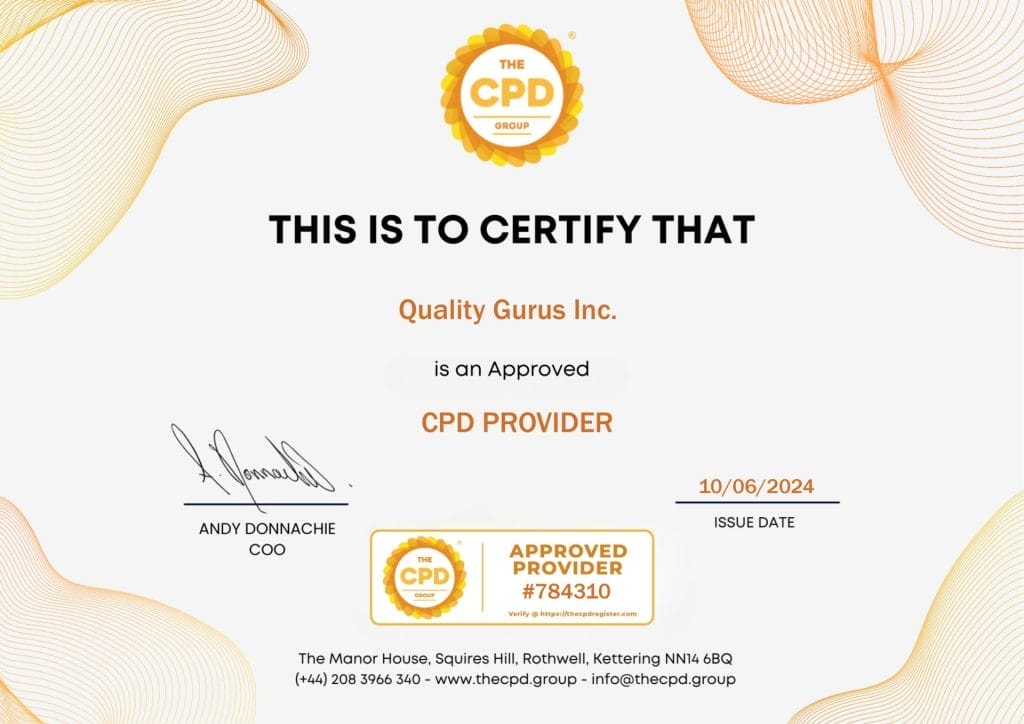 Quality Gurus Inc. is Now an Approved CPD Provider by The CPD Group, UK ...