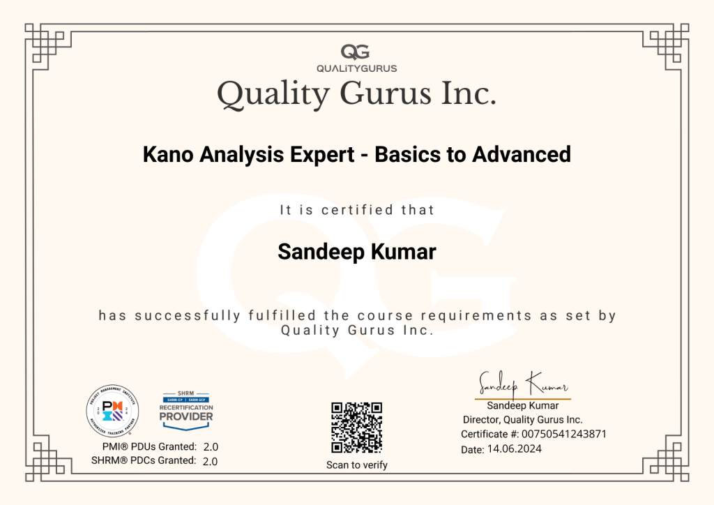 Kano Analysis Expert - Basics to Advanced | Quality Gurus