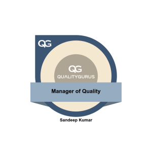 Certified Manager of Quality (CMQ/OE) Exam Preparation Online Training ...