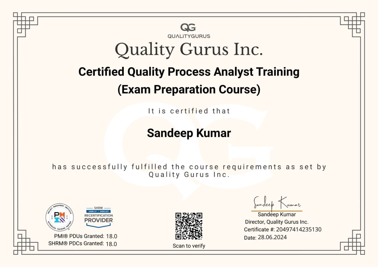Certified Quality Process Analyst (CQPA) Training | Quality Gurus