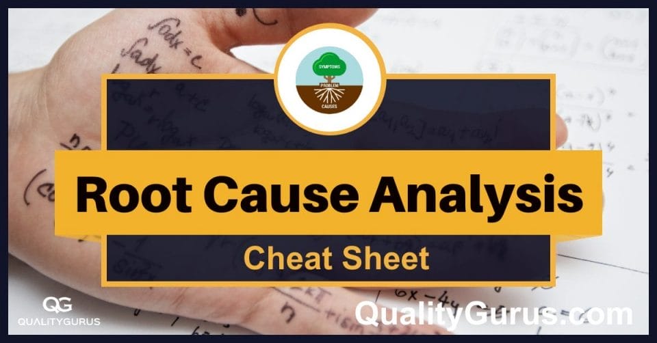 Root Cause Analysis Cheat Sheet | Quality Gurus