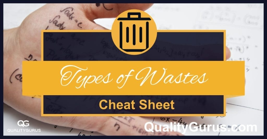 8 Types of Wastes Cheat Sheet | Quality Gurus