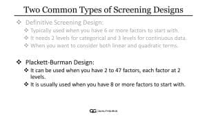 Screening Designs in Design of Experiments (DOE) | Quality Gurus