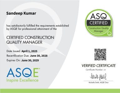 ASQ CCQM – Certified Construction Quality Manager Exam Guide | Quality ...